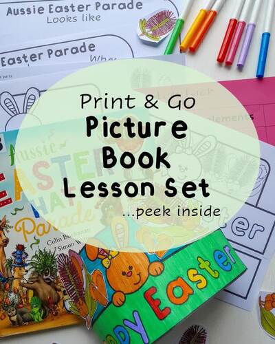 Aussie Easter Hat Parade - Book Companion Lesson Pack | TPT
