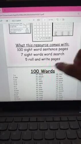 Sight Words High Frequency Words Sentences + Activities | TPT