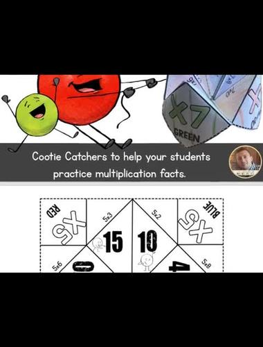 Multiplication by 5's Cootie Catcher/Fortune Teller- Perfect for Fact ...