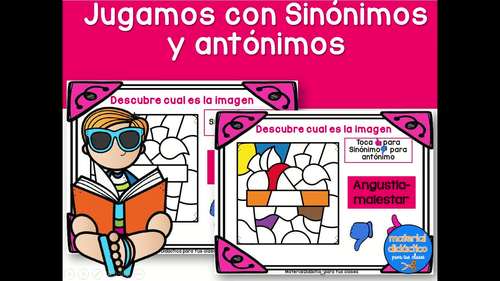 Sinónimos y antónimos - clases de palabras- PowerPoint| Spanish Resources
