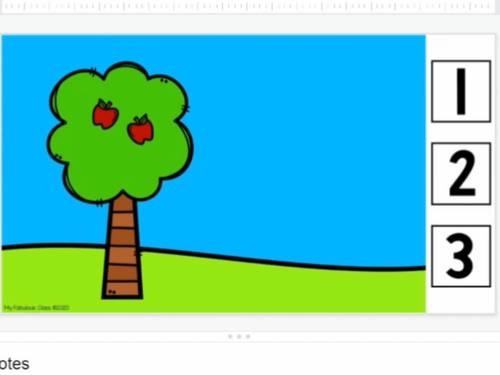 Kindergarten Apple Google Slides Math and Literacy Digital Centers