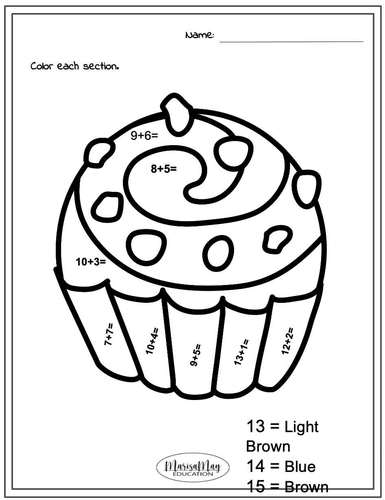 Elementary Math (First Grade) - Valentine's Day Themed Fun Activity ...