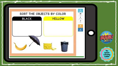 Real Objects Color Sorting Activity Boom Cards Set 1 | TPT