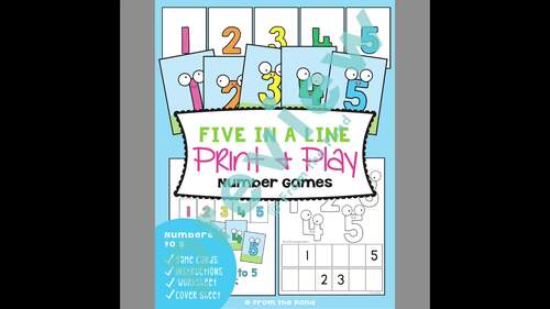 Counting and Ordering Numbers to 5 by From the Pond | TPT