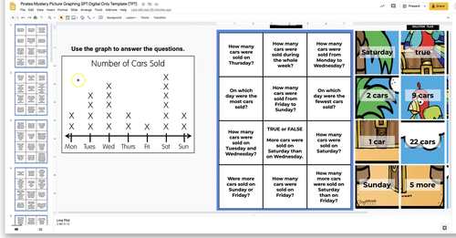 2nd Grade Digital Data and Graphing Math Centers with Google Slides