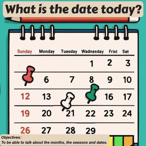 ESL Months, Dates & Seasons: Ordinal Numbers, Birthdays & What’s the ...