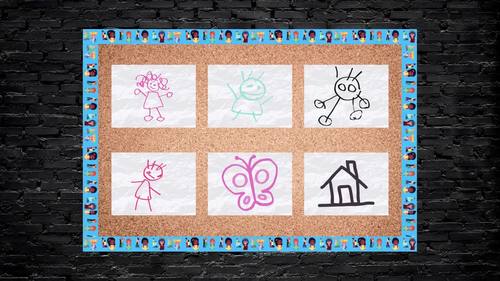 First Day of School Printable Bulletin Board Border Classroom Decor