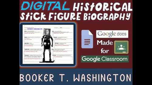 8TH GRADE U.S. HISTORY BUNDLE - ALL 100 Google Doc Stick Figures INCLUDED