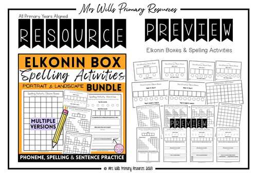 Sound Mapping and Phoneme-Grapheme Activities with Elkonin Sound Box ...