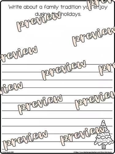 December Writing Journal Prompts | Winter Morning Work | First Grade ...