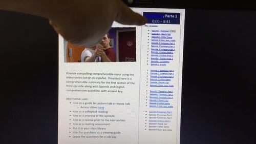 Extr@ en español Episode 3 Section 1 Summary with questions (Spanish Extra)