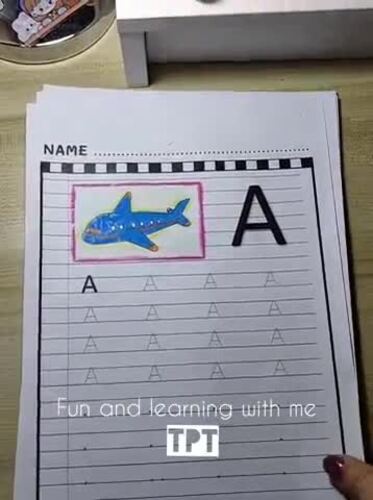 109 Handwriting Practice Worksheets of A-Z ,1-100, tracing line ...