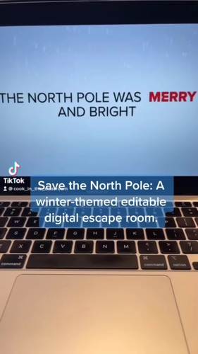 Save the North Pole: A Winter-Themed Editable Digital Escape Room
