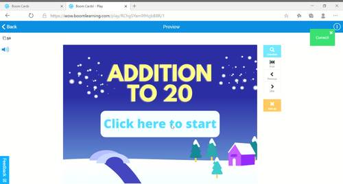 Addition to 20 Boom Cards Winter Distance Learning by Language Forum