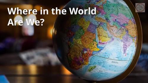 Me on the Map Skills Activities Where in World Are We First Week of ...