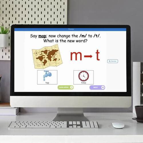 PHONEME SUBSTITUTION: Initial Sound - Boom Cards™ by Suzuki Speech Therapy