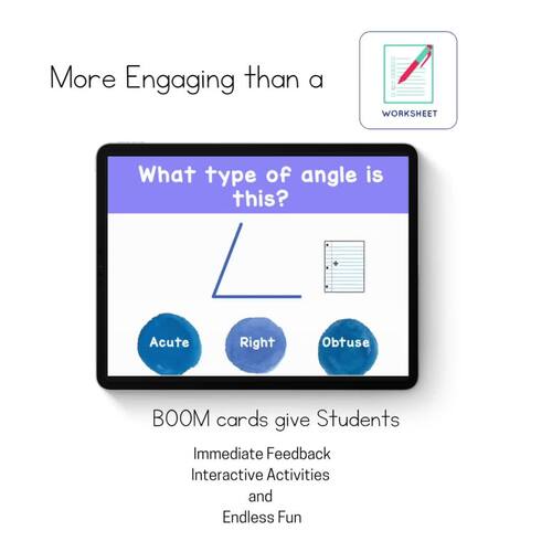 Identifying Angles Boom Cards by TutoringVault | TPT