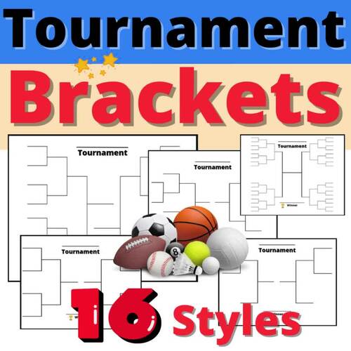 Tournament Brackets Resource Sports Books Athletics Bracket Activity ...