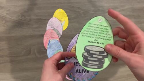 Resurrection Eggs Craft, Sunday School Easter Story Bible Activity ...