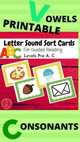 Alphabet Letter Sounds Picture Sorts|Letter Sound Recognition | TPT