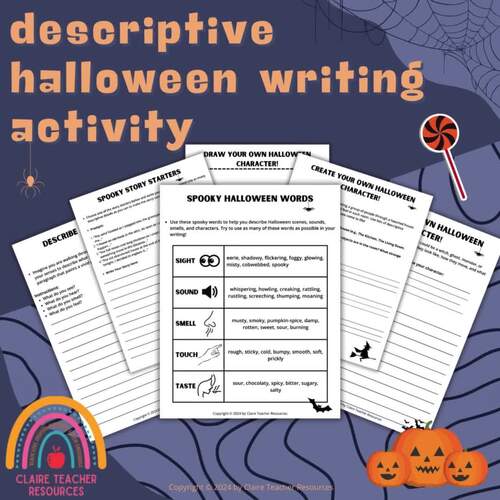 Descriptive Halloween Writing Activity for Kids – Spooky Scenes ...
