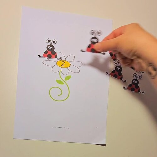 Ladybugs Number Recognition 1 - 10 by Little Paws Resources | TPT