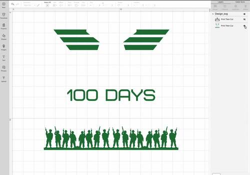 Mission 100 Days Complete Military Back To School SVG by BlackSnowShopTH