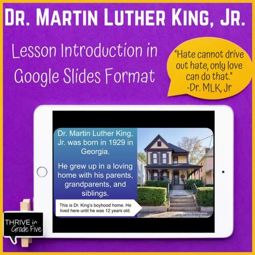 Dr. Martin Luther King, Jr. Layer Book, Informational Text, & Slides