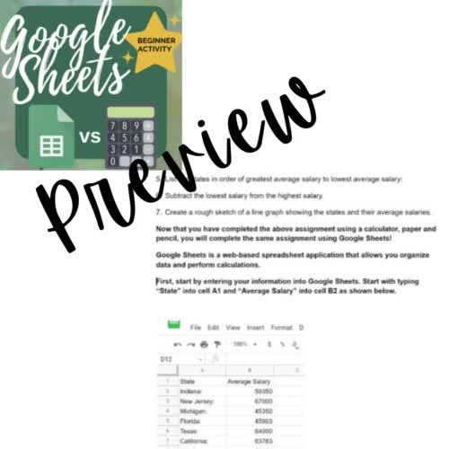 Google Sheets Activities Bundle by BusinessFromTheHart | TPT