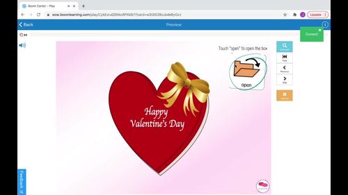 Core Word Valentine's Day Story ft. Who Questions BOOM CARDS* | TPT