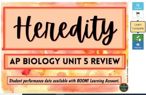 AP Bio Unit 5 Heredity Review Cards by Science with Cara | TPT