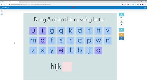 Alphabetical Order with Lowercase Letters BOOM CARDS by Rike Neville