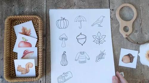 Fall I Spy Worksheets, Search and Find, Matching Memory Game, Counting ...