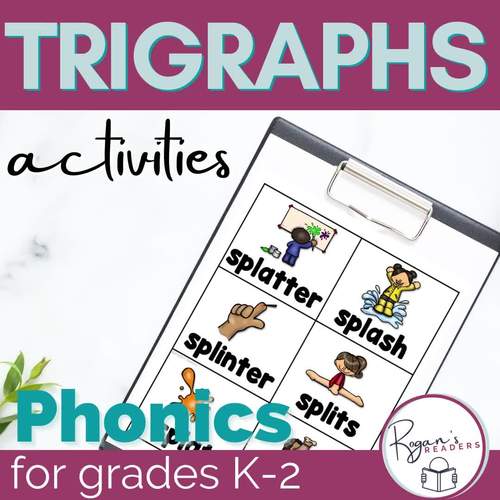 3 Letter Blends : Trigraphs Phonics Activities by Rogan's Readers