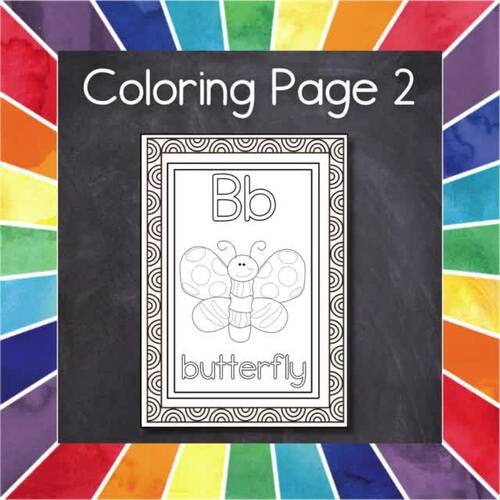 Introducing Letter B: 10 Coloring Pages | Letter /b/ Sound | The Alphabet