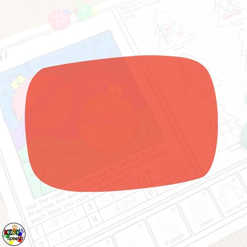 Preschool Speech Therapy Christmas Themed No-Prep Articulation Groups