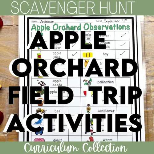 Apple Orchard Scavenger Hunt | Field Trip Activities by Curriculum ...