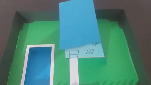 3D Geometry House Design With Pool | Project Based Learning MATH PBL 2023