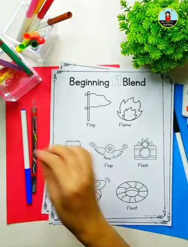 FL Blends Activities | Beginning L Blend Worksheets, Sentences, and ...