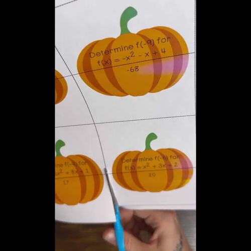 Algebra 1 Halloween Puzzles | Matching Card Puzzles for Evaluating ...