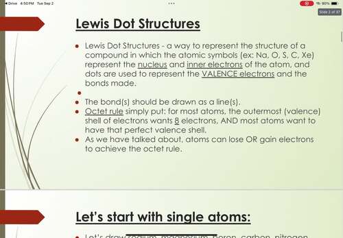 Chemical Bonding Notes Bundle (Presentation + Notes) by Elemental ...