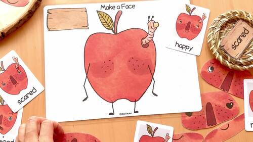Apple Emotions Activity Behaviour Chart for Kids Printable Fall Activities