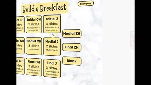Build a Breakfast BOOM Cards™ SH, CH, ʒ, and J Sounds - Articulation