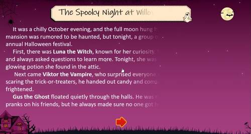 Halloween Character Traits Game Show Activity by ABCD Teacher Tour