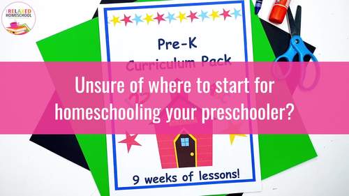Pre-K Curriculum Pack - 9 Weeks Of Lessons - 465 Pages : Preschool ...