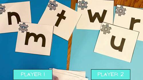 Snowball Fight Build CVC Words Game by Mrs Katelyn Lewis | TPT