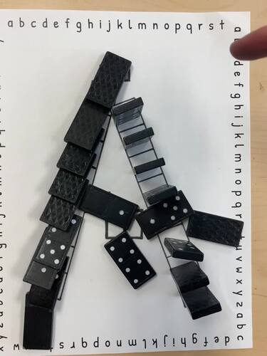 Domino Letter Mats by Dinosaurus and Ducks | TPT