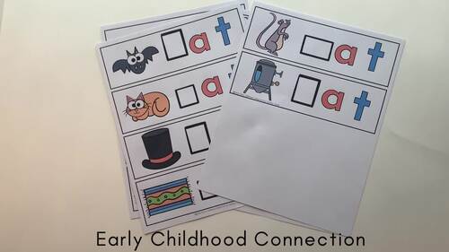 Multisensory CVC -AM Word Family Building Cards (SOR OG Friendly)
