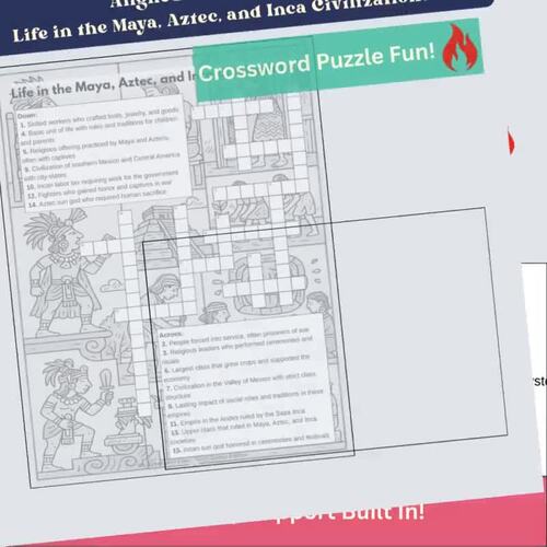 HSS 7.7.2 Puzzle Pack — Life in the Maya, Aztec, and Inca Civilizations