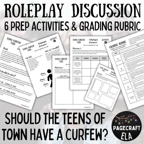 Roleplay and Discussion | Town Curfew for Teens | Drama or ELA | Rubric ...